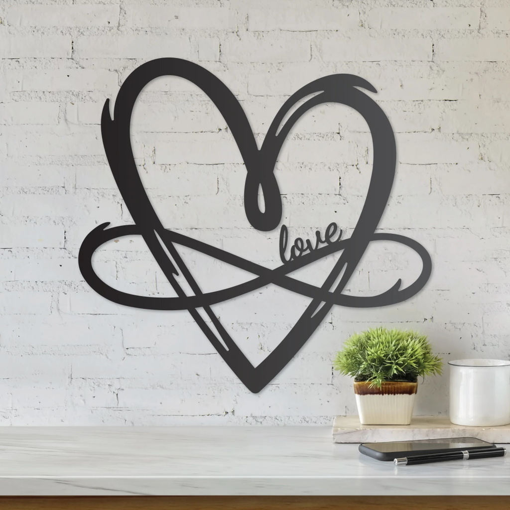 Free 3D file Love is Infinite Wall Art ️‍🔥・3D printer model to download ...