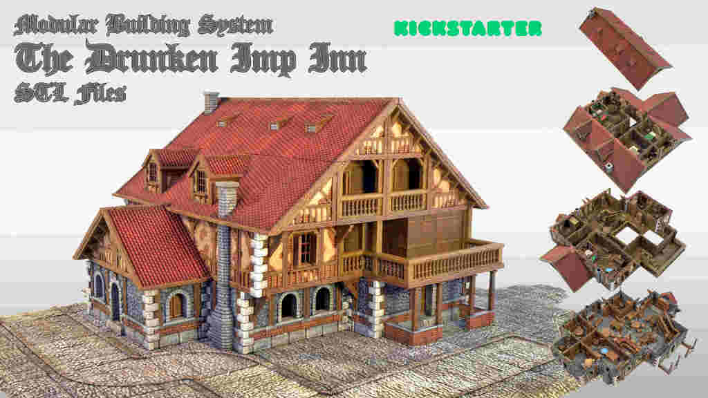 3D-Datei Modulares Bausystem - Kleines Haus 🎲 kostenlos・3D-druckbare Vorlage zum herunterladen・Cults