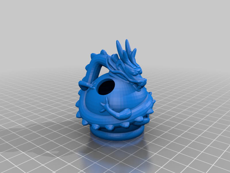 Free 3D file Dragon bead (Macrame)・3D printing design to download・Cults