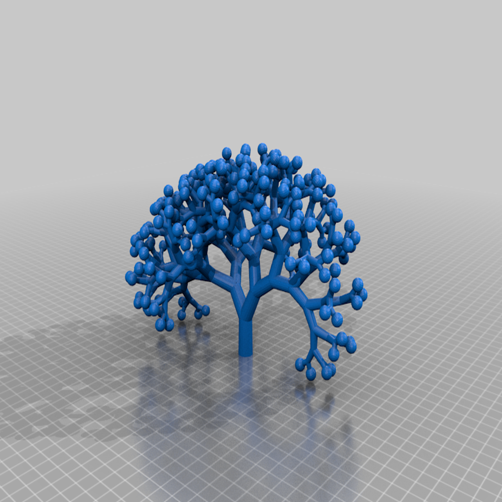 Free 3D file recursive tree・3D printer design to download・Cults