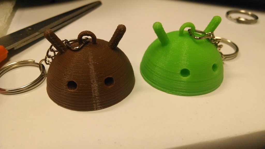 Free 3D file Android Head Keychain・3D printer model to download・Cults