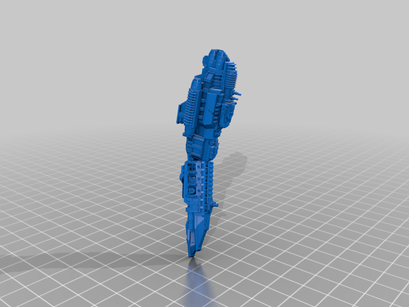 Free OBJ file LFC | Prince class destroyer derelict・3D printer design ...