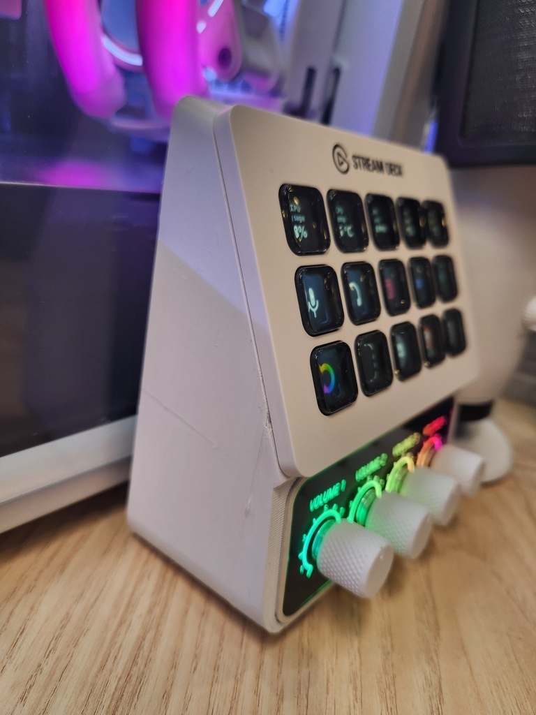 Free 3D file PC Panel Mini & Stream Deck MK2 into one! 🔌・3D printer ...