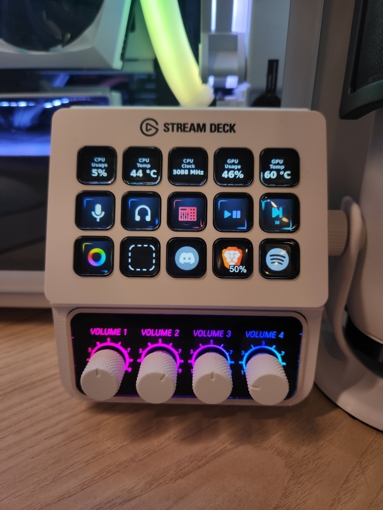 Free 3D file PC Panel Mini & Stream Deck MK2 into one! 🔌・3D printer ...