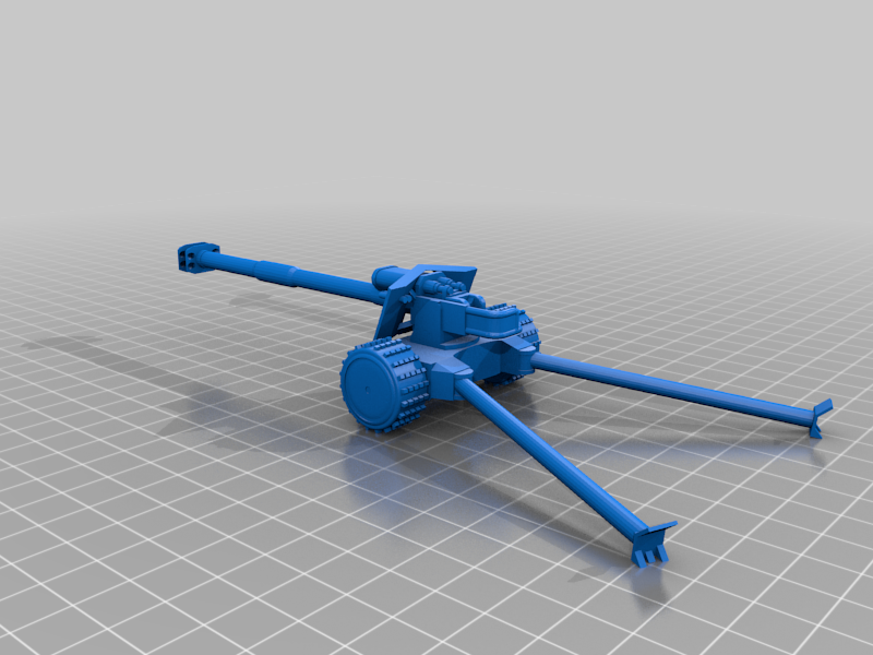Free 3D file prototype heavy anti-tank gun・3D printing template to ...