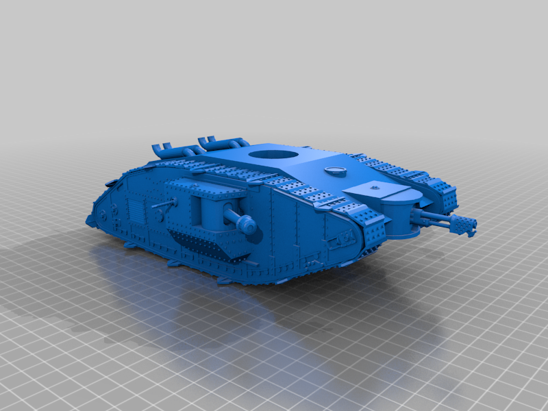 Free 3D file MK-XII heavy tank・Template to download and 3D print・Cults