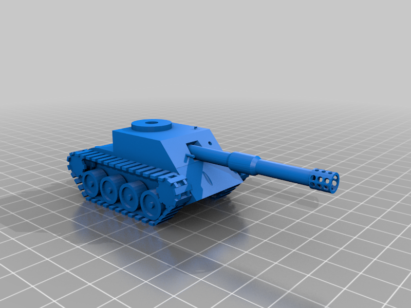 Free 3D file XM-88 tank destroyer v1・3D printer design to download・Cults
