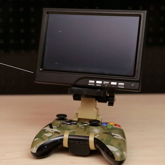 Free STL file 3D Printed Pi Monitor Game Controller Mount・Model to ...