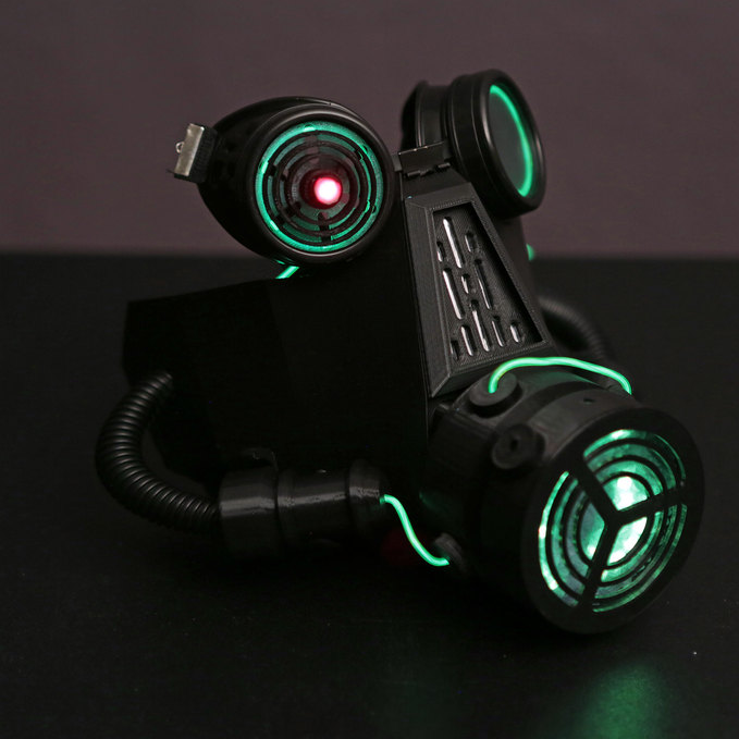 Free STL file NeoPixel LED Gas Mask・Object to download and to 3D print ...