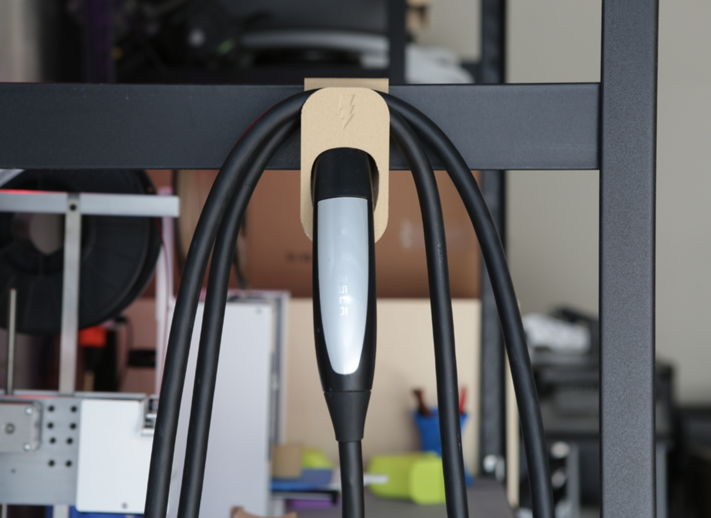 Download free STL file Tesla Cable Holder • 3D printer design ・ Cults