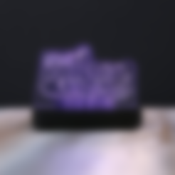 Download free 3D print files LED Acrylic Sign with NeoPixels and ...