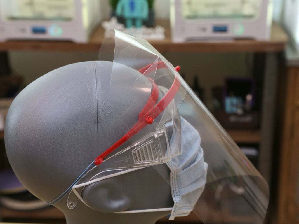 Free STL file Visor Face Shield for Small Printer・3D printer model to ...