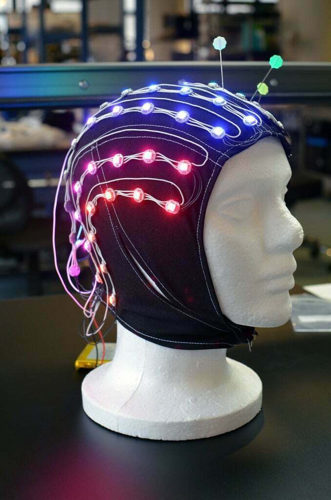 Free STL file EEG Custome Cap NeoPixel Diffusers・Object to download and ...