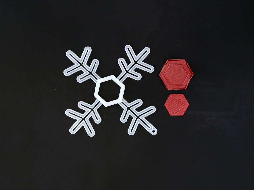 Free 3D file Glowing Snowflake with LED Noodles・3D printable model to ...