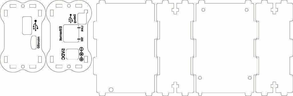 Бесплатный SVG файл Adafruit Bone Box - Enclosure for Beagle Bone・3D ...