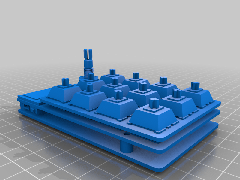 Free STL file MacroPad Print-In-Place Stand・3D printer design to ...