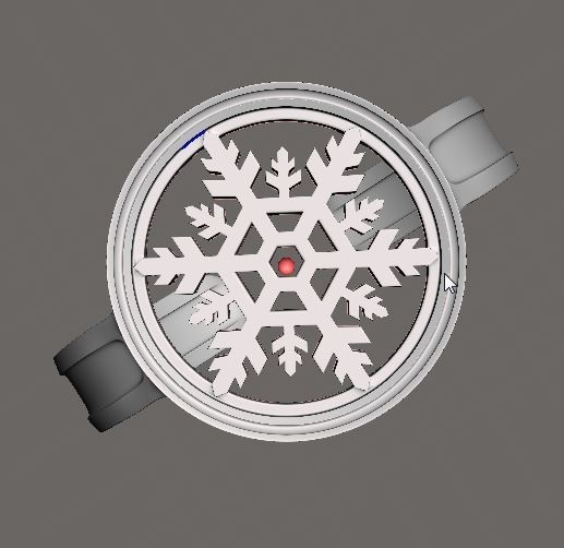 STL file SnowFlake Ring ️・3D printing design to download・Cults
