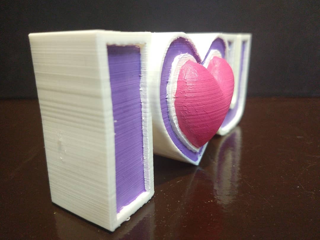 Free STL file I Love U valentines gift・3D printable design to download ...