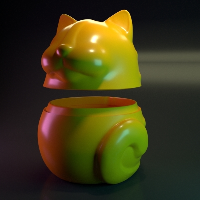 STL file Cat Urn・Design to download and 3D print・Cults
