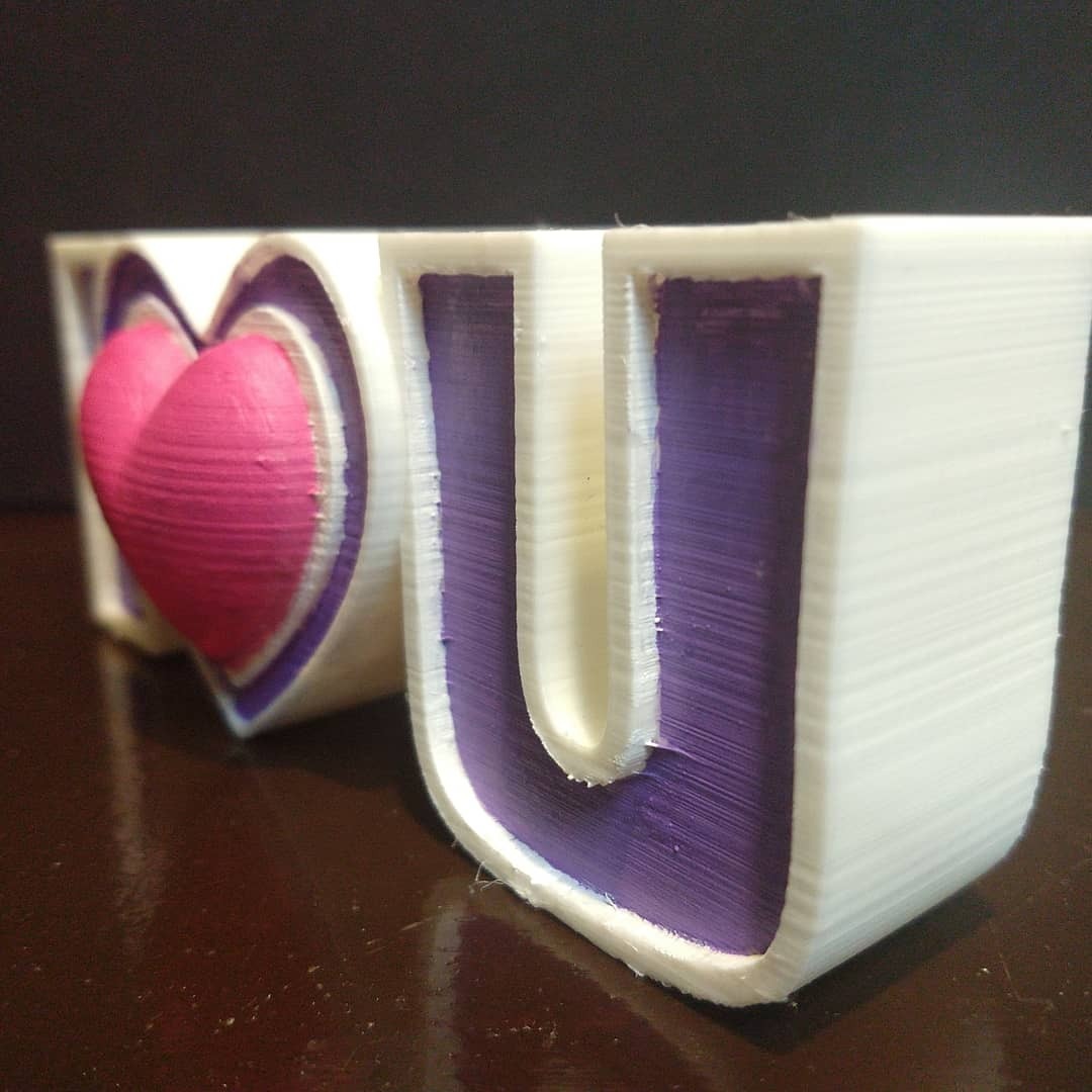 Free STL file I Love U valentines gift・3D printable design to download ...