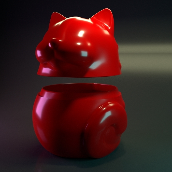STL file Cat Urn・Design to download and 3D print・Cults
