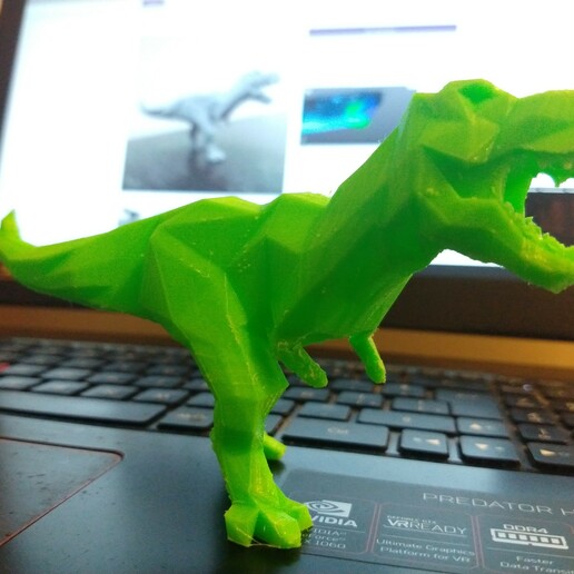 3D printed Low-poly t-rex • made with Crl10s ・ Cults