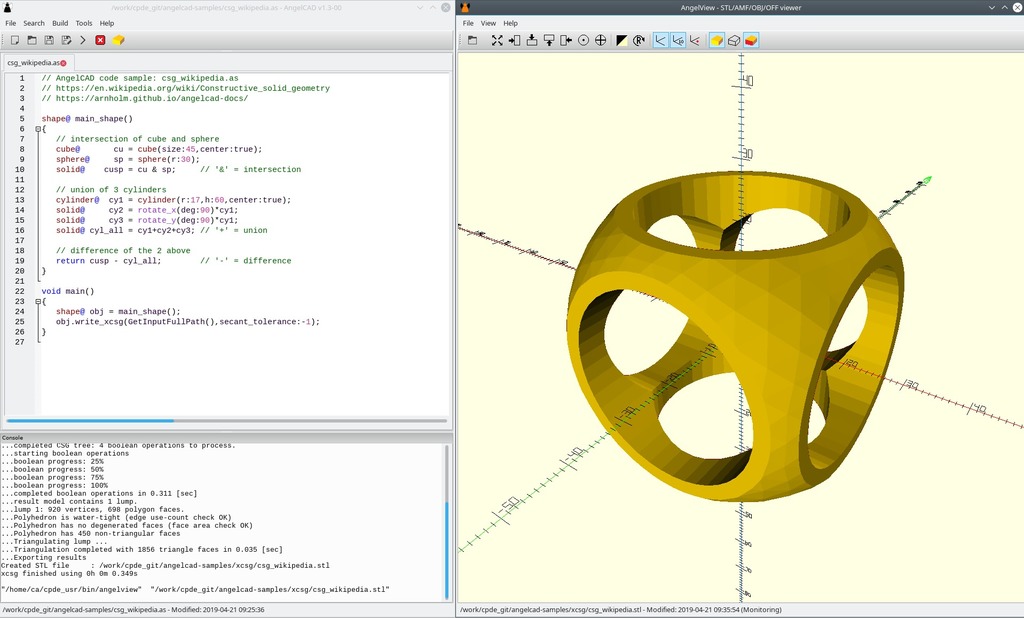 Free 3D file AngelCAD - 3D solid modeller・3D printable object to download・Cults