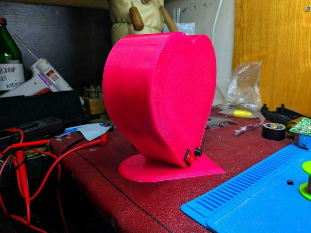 Free STL file Night light lamp heart・3D print design to download・Cults
