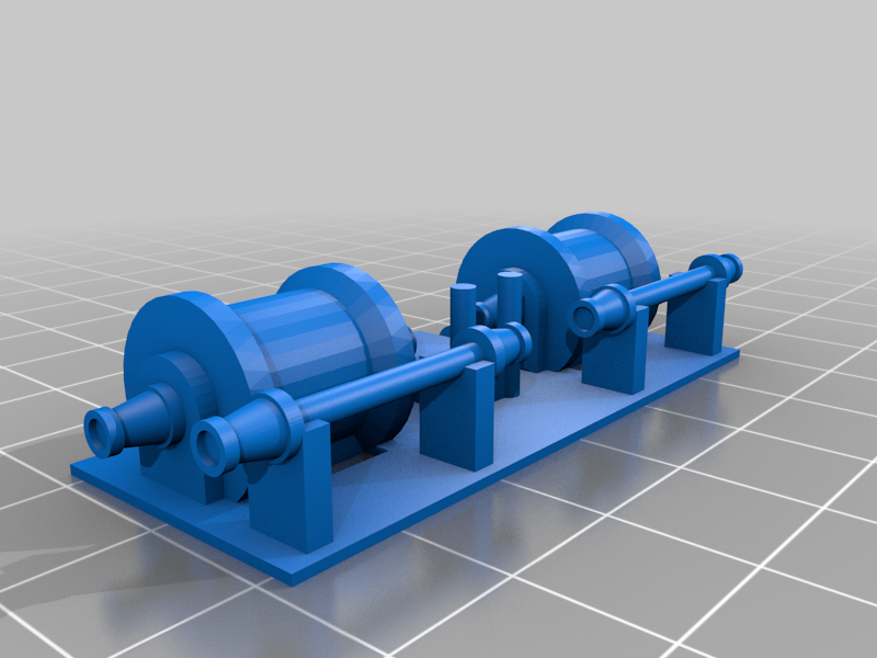 Free 3D file Liberty Ship Upper Deck Crane Winches・3D printing template ...