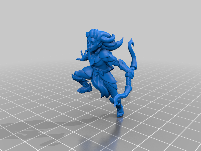Free STL file Wood Elf Ranger Miniature・3D printing model to download・Cults