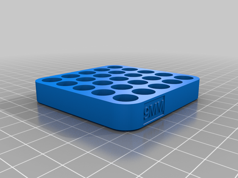 Free STL file 9mm reloading tray 25 count・3D print design to download・Cults