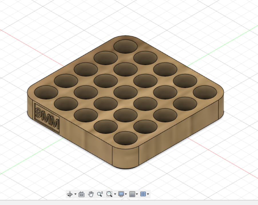 Free STL file 9mm reloading tray 25 count・3D print design to download・Cults