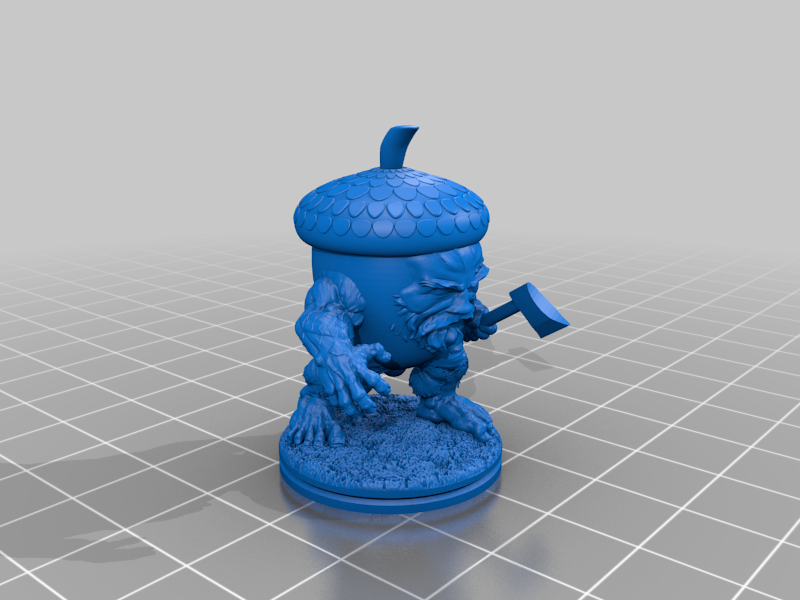 Free STL file Acorn Warrior・3D printing model to download・Cults