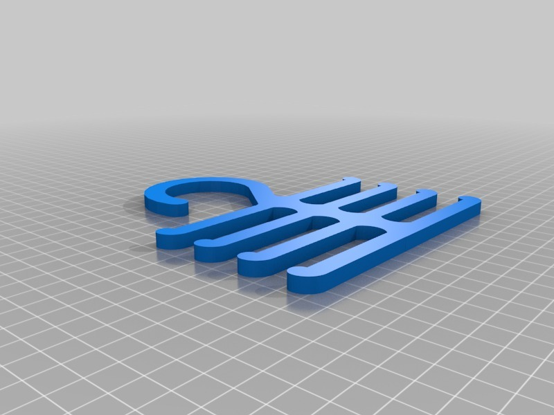 Free 3D file Tie Hanger 2x4・3D printing model to download・Cults