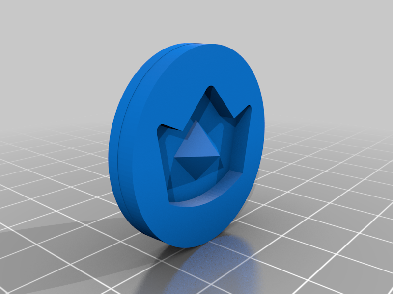 Fichier 3D gratuit Crypto Royale Token 🪙・Design à télécharger et à ...