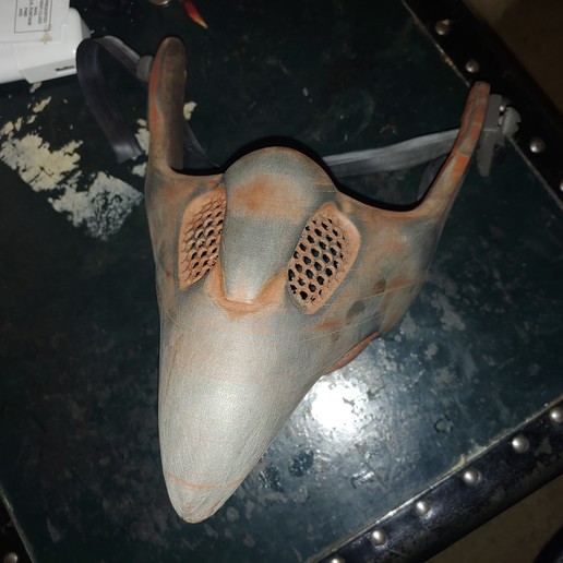 Download OBJ file Quarantine Mask Plague Doctor Cyberpunk • Model to 3D ...