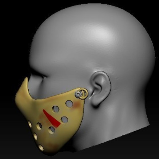 Download OBJ file Quarantine Mask Jason Voorhes Mask • 3D printing ...