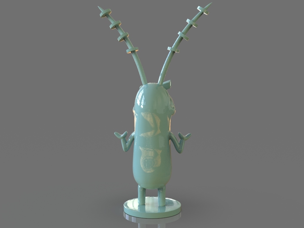 Free 3D file Plankton Arttoy Sculpture・3D printing model to download・Cults