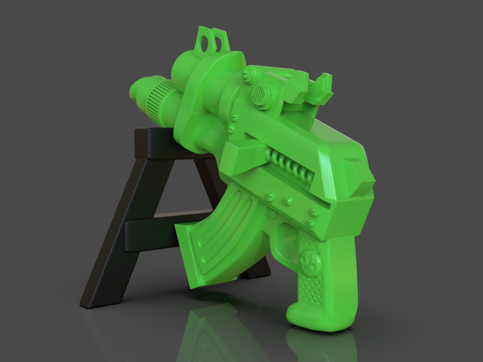 Файл OBJ Stylized Sci-Fi Pistol Sculpture・Дизайн для загрузки и 3D ...