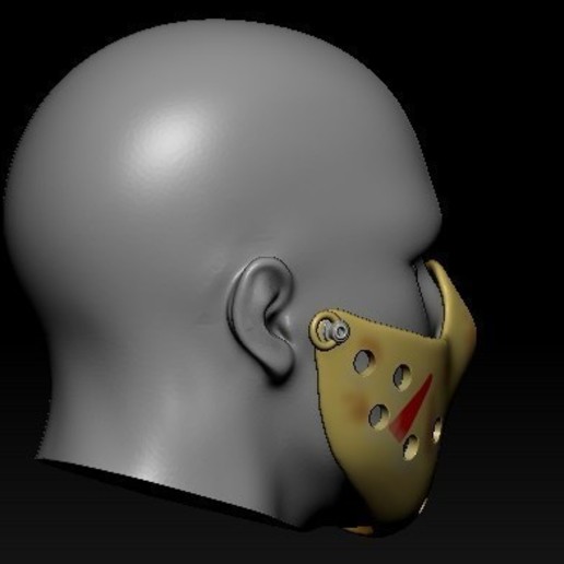 Download OBJ file Quarantine Mask Jason Voorhes Mask • 3D printing ...