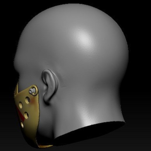 Download OBJ file Quarantine Mask Jason Voorhes Mask • 3D printing ...