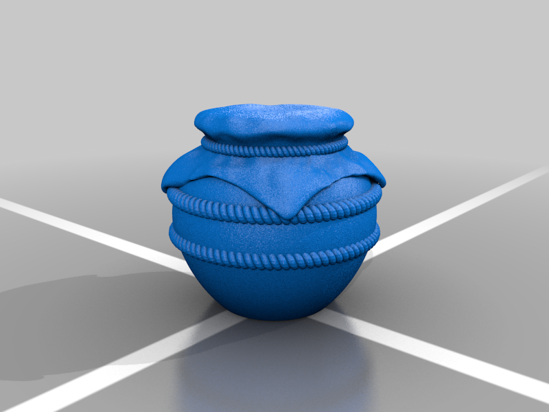 Free 3D file jar with fabric closure・3D printer design to download・Cults