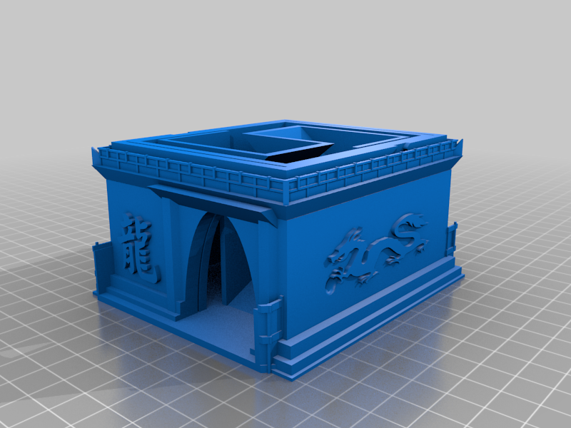 Free 3D file Dragon Dice Tower (resin printer split)・3D printable ...