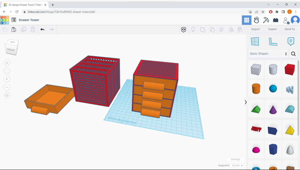 Free 3D file Drawer tower with honeycomb pattern・3D print design to ...
