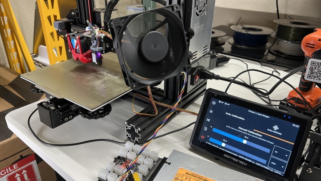 Free 3D file 120mm auxiliary cooling fan mount on the gantry・Model to ...