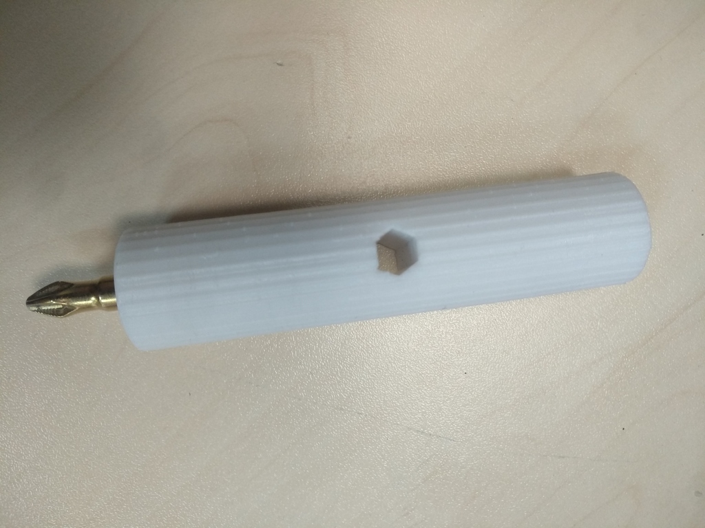 Free 3D file Universal screwdriver 1/4 = 6.35 мм・3D printing design to ...