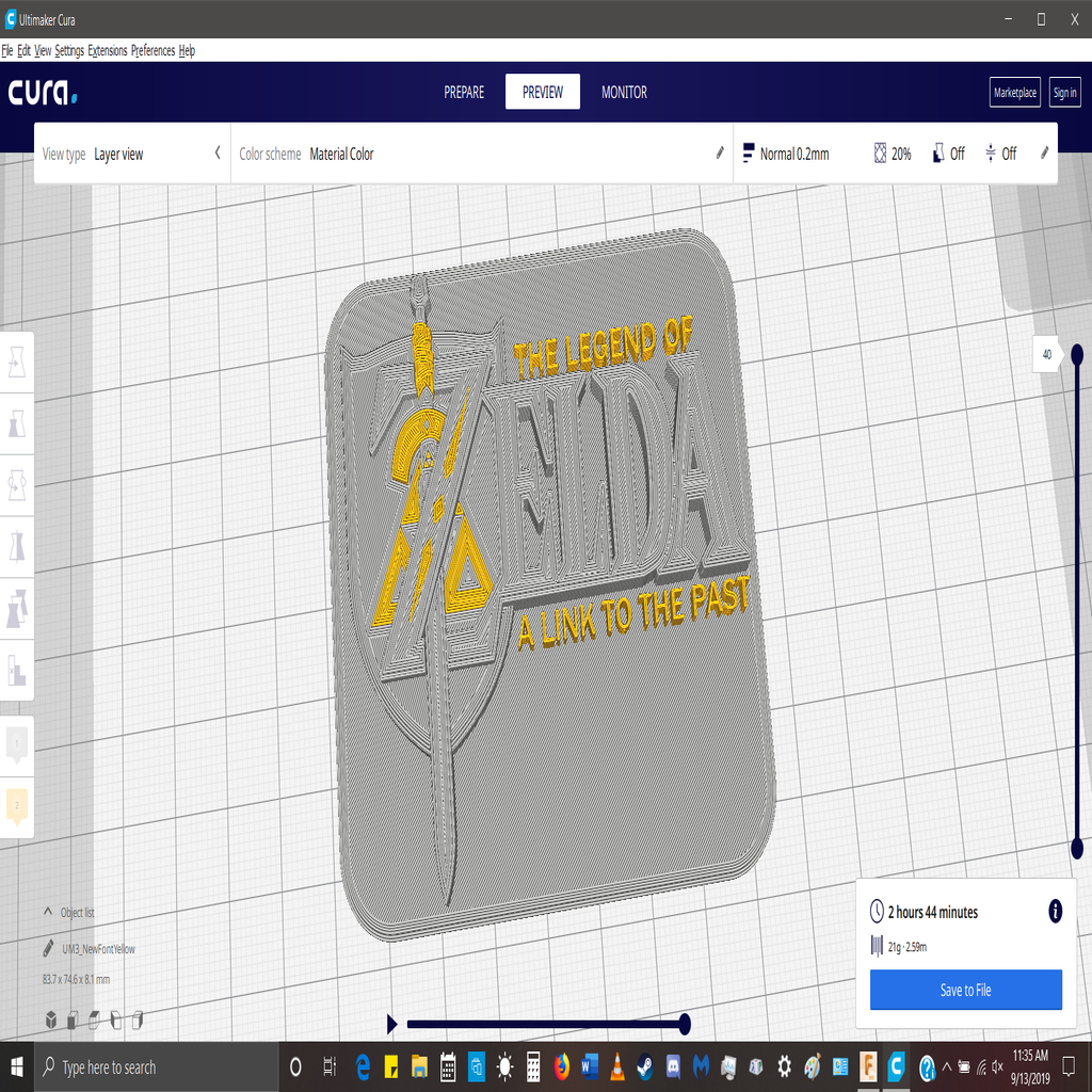 Free 3D file The Legend of Zelda A Link to the Past Cartridge Logo 3D ...
