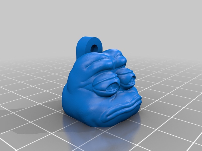 Free 3D file Pepe Head Keychain・3D print model to download・Cults