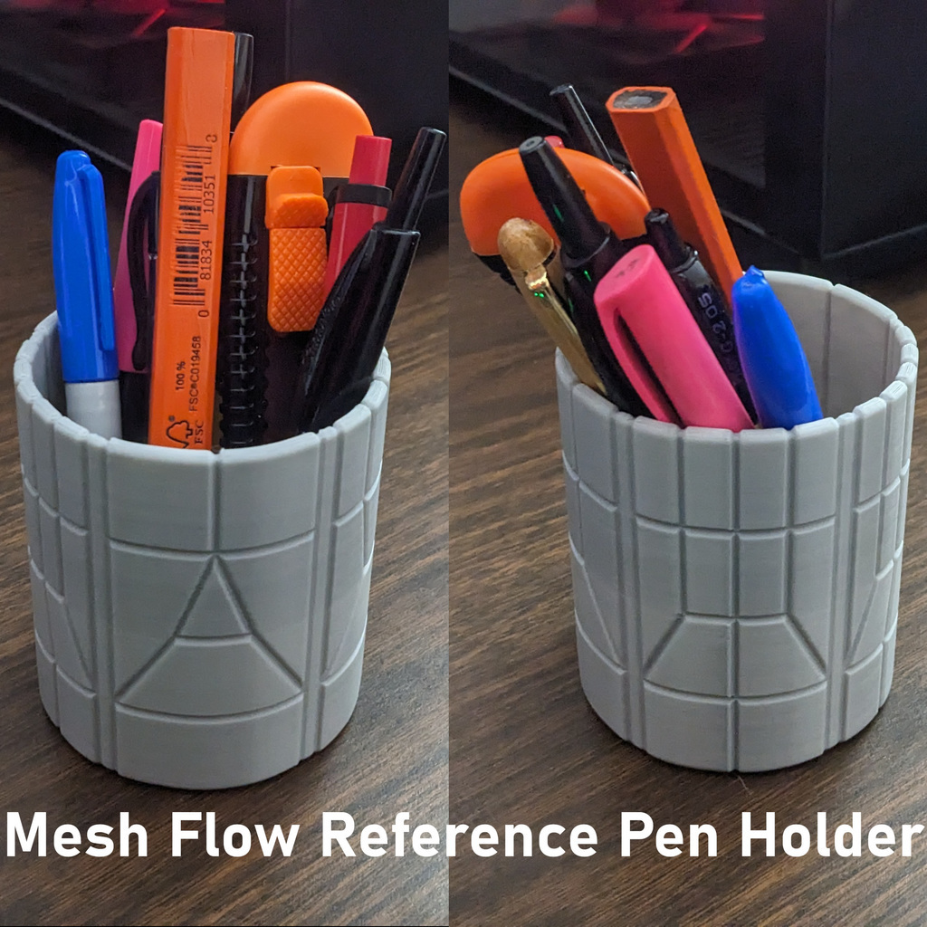 Free STL file Mesh Flow Reference Pen Holder・Design to download and 3D ...