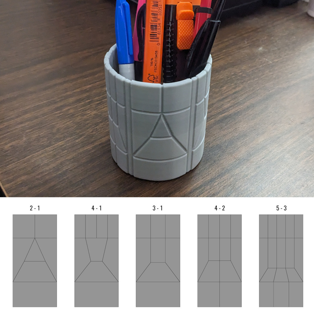 Free STL file Mesh Flow Reference Pen Holder・Design to download and 3D ...